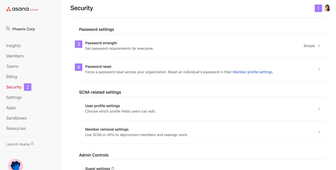 Authentication and access management options for paid plans