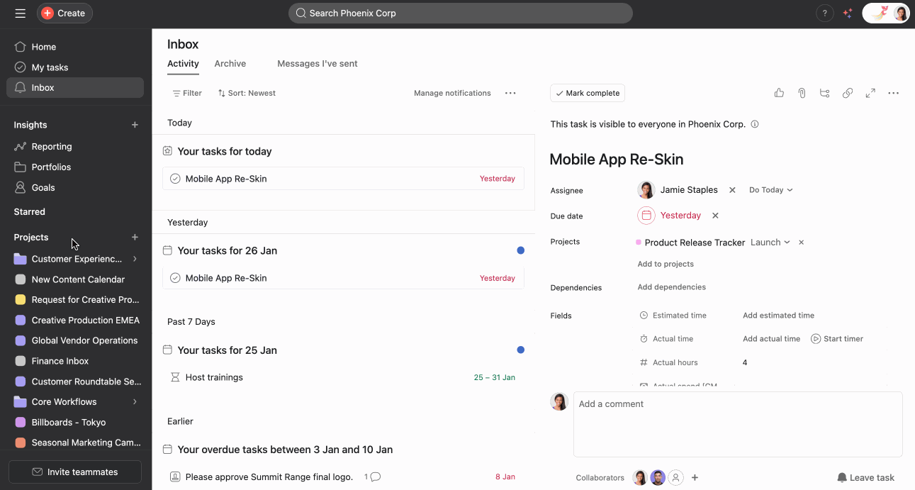 Understanding projects