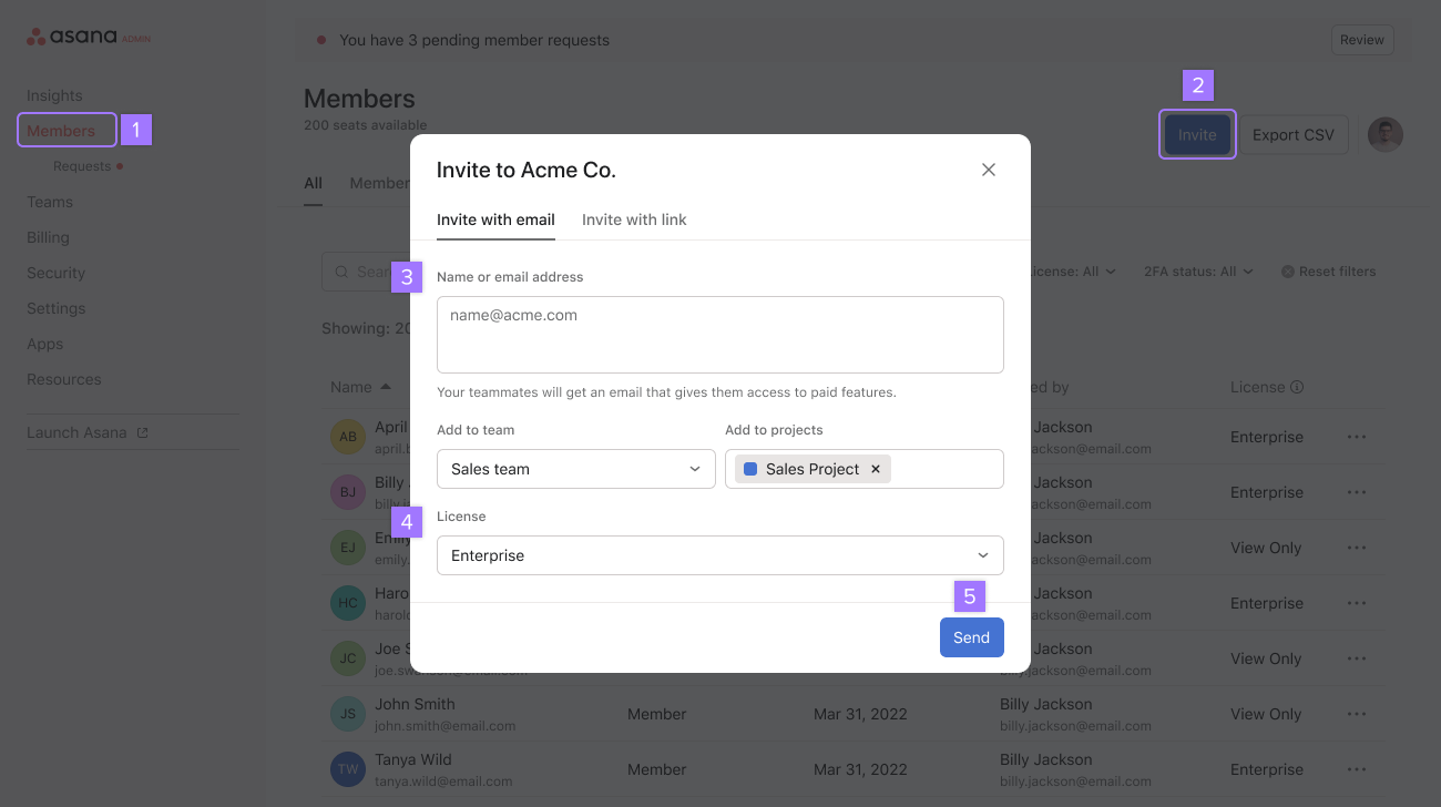 View Only Licenses in Asana