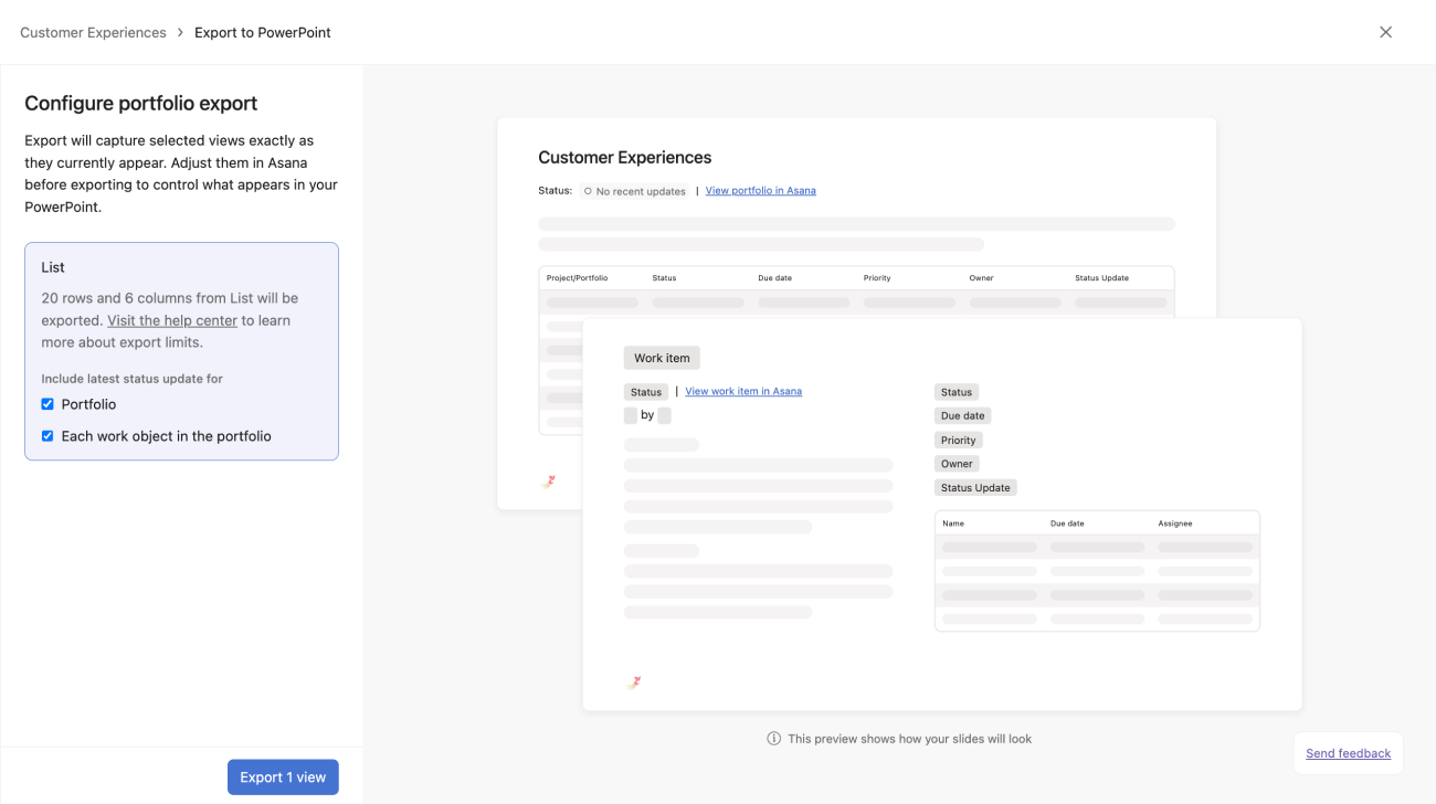 Portfolio PowerPoint Export