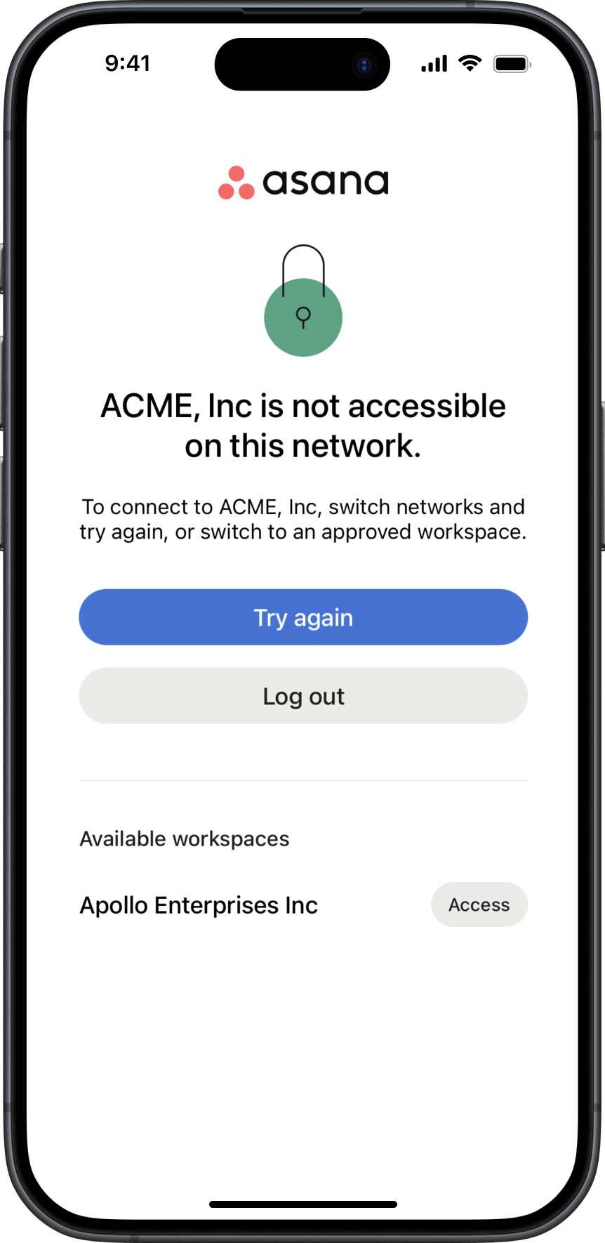 Manage approved workspaces